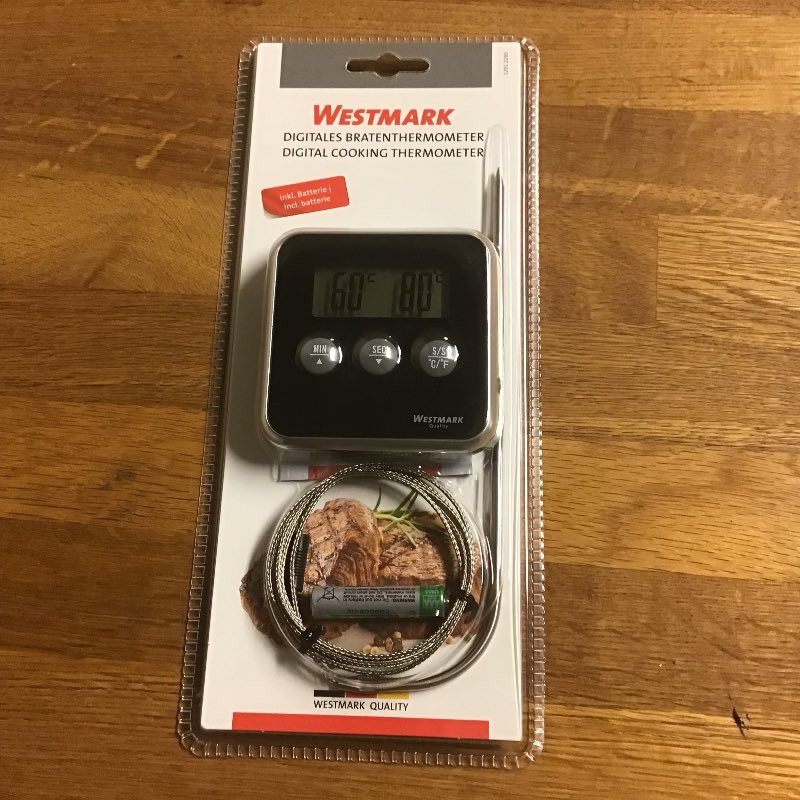 Stegetermometer digitalt med timer - Westmark - Køb køkkenudstyr her.
