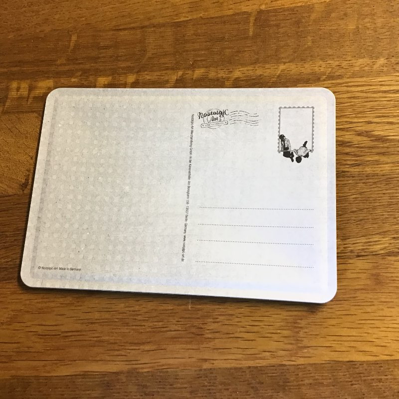 Metalskilte med postkort - Til en personlig hilsen - Se udvalg her.